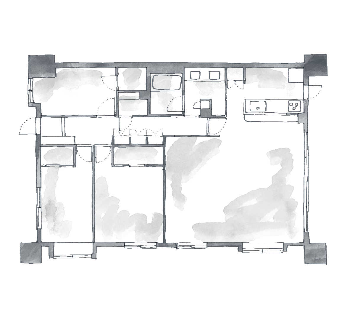 4人家族で快適に暮らせる3LDKマンションのレイアウト実例｜リノベーションアイデアも紹介 | 中古マンション・戸建てリノベーション＆リフォーム
